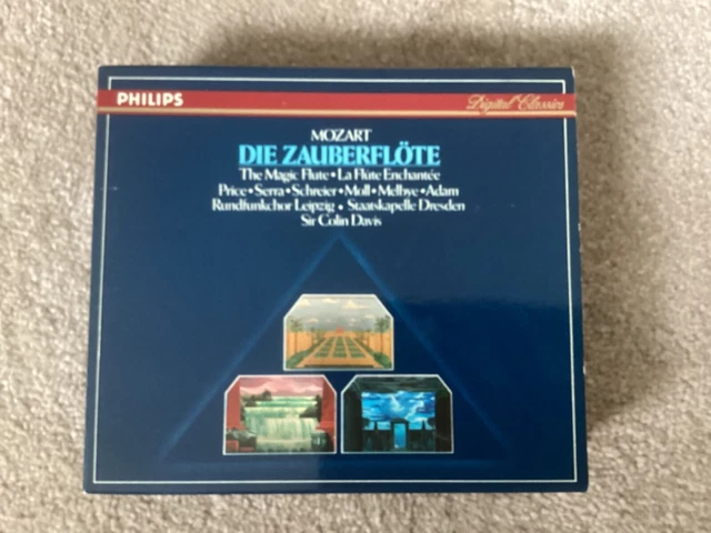 MOZART - DIE Zauberflote - The Magic Flute 3 x CD Box Set with Booklet ...
