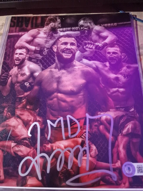 MERAB DVALISHVILI UFC, SIGNED AUTOGRAPHED PHOTOS Beckett Witnessed £20. ...