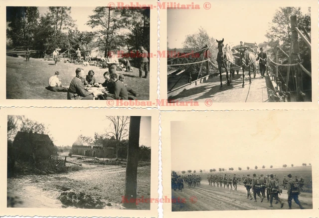 S189 POLEN OŁOBOK 1939 PROSNA Brücke polnische Flüchtlinge Pio-Bat.30 ...