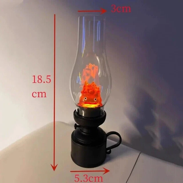 HOWL'S MOVING CASTLE Casifer Night Light Retro Kerosene Lamp w/Handle ...