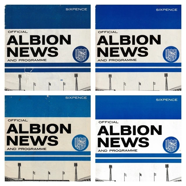 PROGRAMMES - WBA v Aston Villa - 1960s £5.00 - PicClick UK