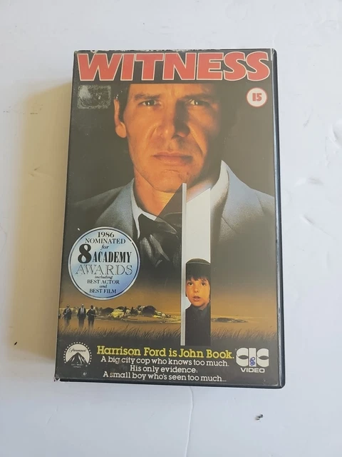 WITNESS VHS HARRISON Ford Pre Bbfc Cic Big Box £11.12 - PicClick UK