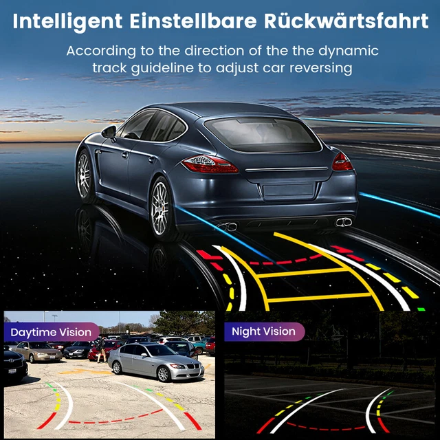 JUNSUN HD-RÜCKFAHRKAMERA AHD 1280*720 IP67 120° Weitwinkelkamera ...