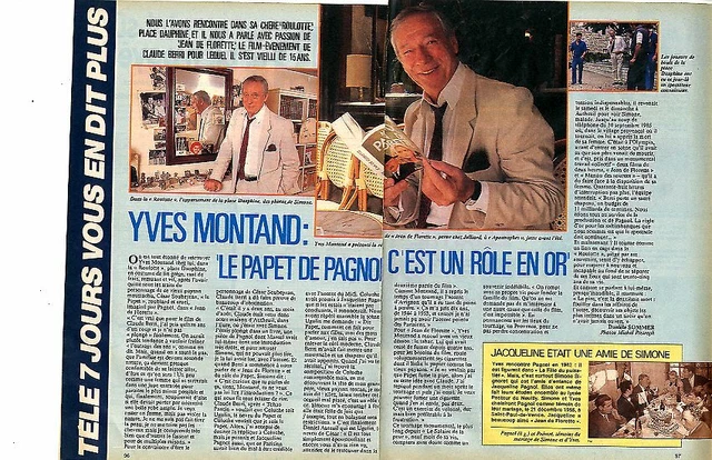 COUPURE DE PRESSE Clipping 1986 Yves Montand (2 pages) EUR 5,00 - PicClick FR