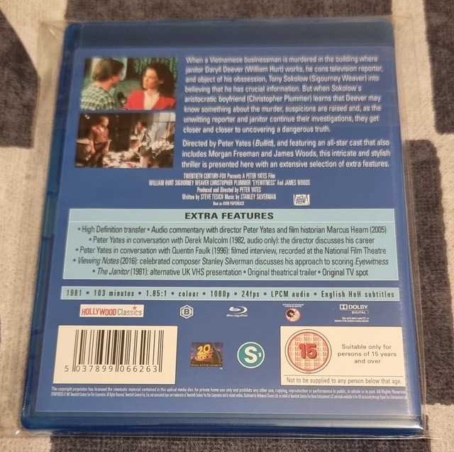 EYEWITNESS BLU-RAY LIKE New Signal One Region B Sigourney Weaver ...