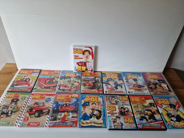 15X POSTMAN PAT DVD Bundle Popstars Magic Christmas The Giant Snowball ...