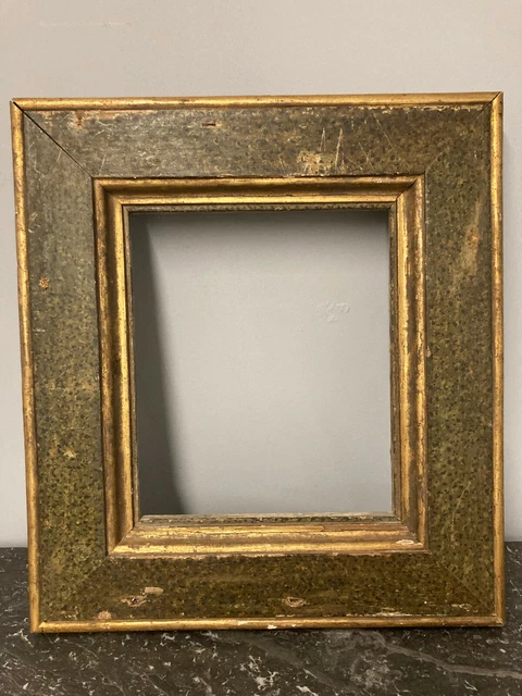 ANTICA SPLENDIDA CORNICE in legno dipinto a finto marmo epoca XVII sec ...