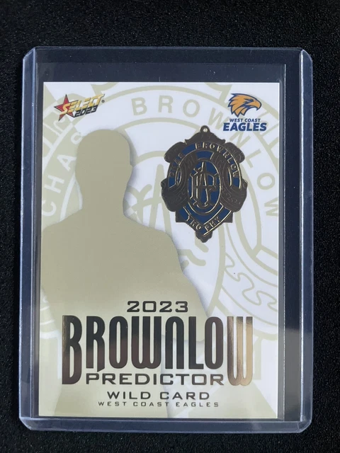 2023 FOOTY STARS **WEST COAST EAGLES** 41/260 Gold Brownlow Predictor ...