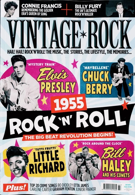 VINTAGE ROCK MAGAZINE Oct/Nov 2025 (1955 - Elvis, Chuck Berry, Little ...