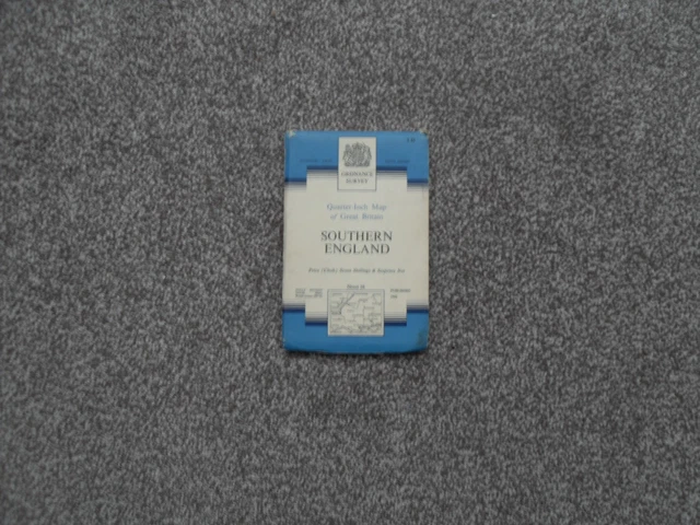 EARLY 1960'S OS Quarter Inch Map - Southern England on cloth £1.68 ...