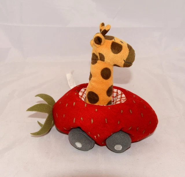 IKEA FABLER GIRAFFE In Strawberry Car Rattle Soft Plush Toy 6" Tall £9. ...