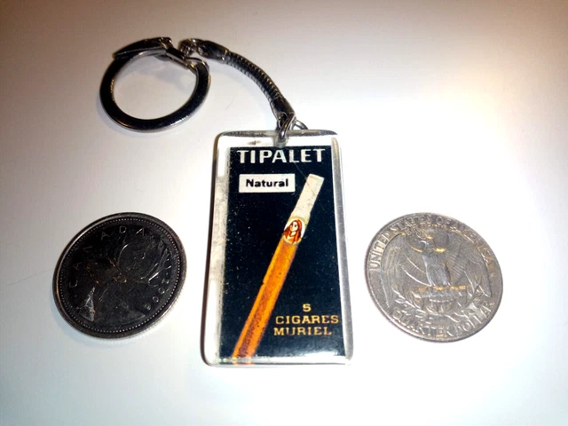 VINTAGE 1960S TIPALET Natural 5 Cigars 5 Cigares Muriel Keychain $19.00 ...