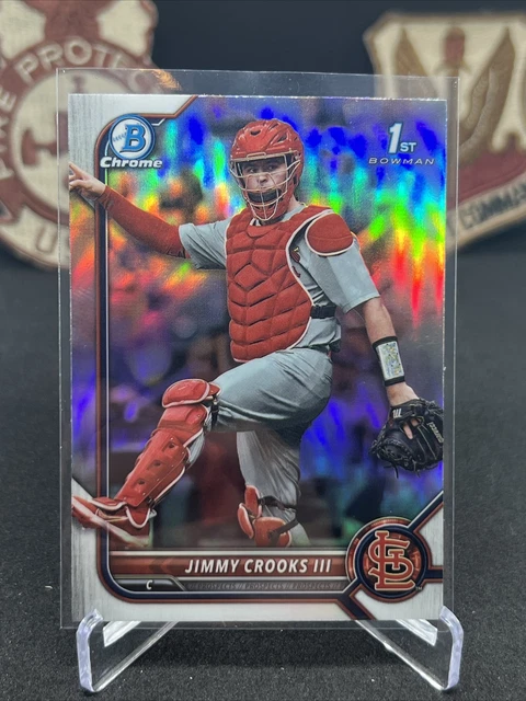2022 BOWMAN CHROME Draft Jimmy Crooks III Refractor Prospect #BDC-178 ...