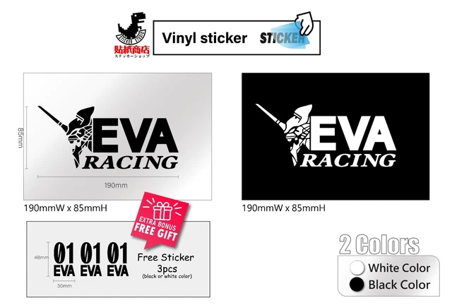 NERV NEON GENESIS Evangelion Funny Car van Window Bumper JDM Vinyl ...