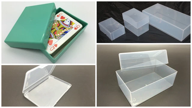 5 X PLASTIC Boxes Stationery Business cards A4 A5 A6 DL COMP PLAYING ...