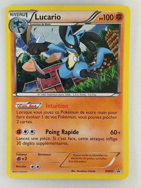 CARTE POKÉMON FRANCAIS Lucario (BW 85) BW Black Star Promos [PLAYED] 05 ...