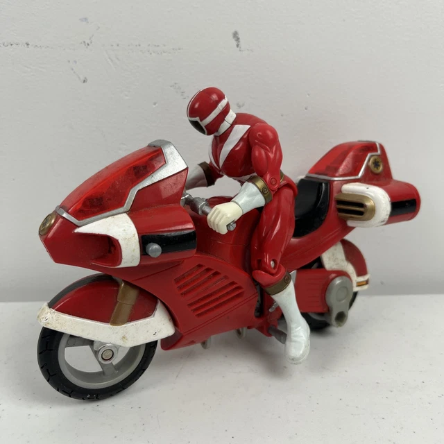 POWER RANGERS LIGHTSPEED Rescue Red Ranger Action Figure & Bike 1999 ...