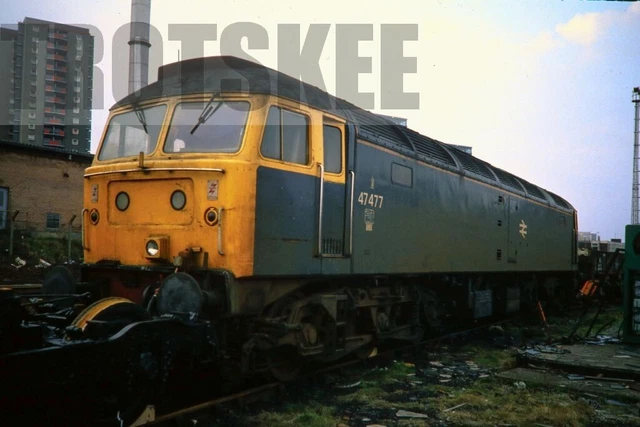 35MM SLIDE BR British Railways Diesel Loco Class 47 47477 1989 Original ...