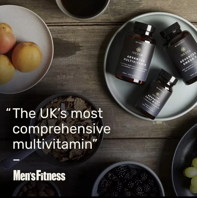 INESSA MULTIVITAMIN WITH CoQ10 100mg, Vitamin D3 2000 IU, K2 100mcg, B ...