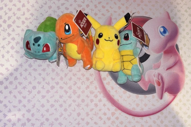 POKEMON SQUIRTLE ,BULBASAUR ,charmander,pikachu Aoger 4 Inch Plush ...