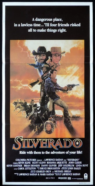 SILVERADO ORIGINAL DAYBILL movie poster Kevin Kline Scott Glenn Kevin ...