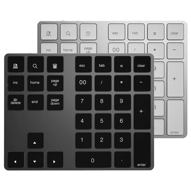 MINI BLUETOOTH NUMERIC Keypad, 34 Keys Keyboard, Accounting ...