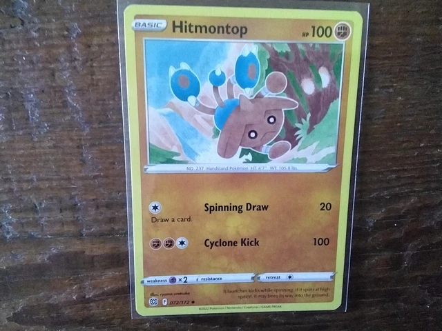 HITMONTOP VMAX 072/172 Climax Holo Full Art pokemon Card NM ex gx vstar ...