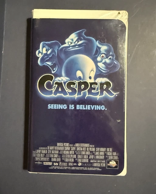 CASPER 1995 VHS Clamshell MCA Universal Home Video Christina Ricci ...