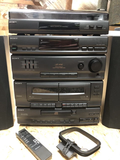 SONY LBT-A190 STEREO System CD/Phono/Tape/Radio & Remote Control £84.99 ...