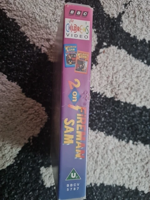 FIREMAN SAM 2 On 1 - Bbc Vhs Video - Back In A Blaze Of Glory ...