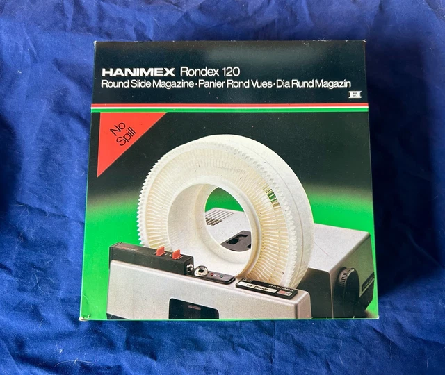 HANIMEX RONDEX ROTARY Round Carousel 120 Slide Magazine for 35mm slides ...