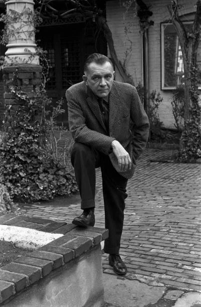 PULITZER PRIZE WINNER Walter Kerr at home in Dobbs Ferry NY 1962 OLD ...