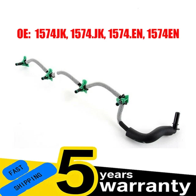 FOR PEUGEOT CITROEN 1.4 1.6 HDi FUEL INJECTOR LEAK OFF RETURN PIPE 1574JK 07-ON £13.99 - PicClick UK