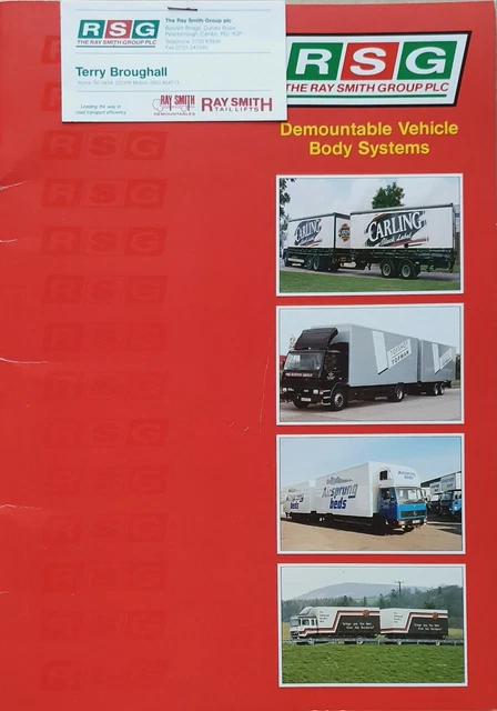 RAY SMITH DEMOUNTABLE Vehicle Body System 16pg leaflet Brochure 1994/95 ...