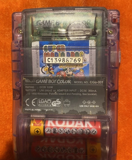 SUPER MARIO BROTHERS Deluxe Game Boy Color Cartridge Used & Working CGB ...