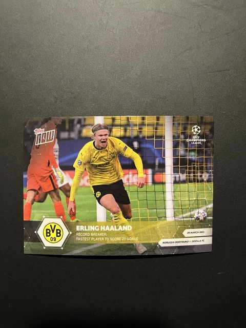 TOPPS NOW UCL 20/21 - Card 050 - Erling Haaland - Borussia Dortmund EUR 2,99 - PicClick DE