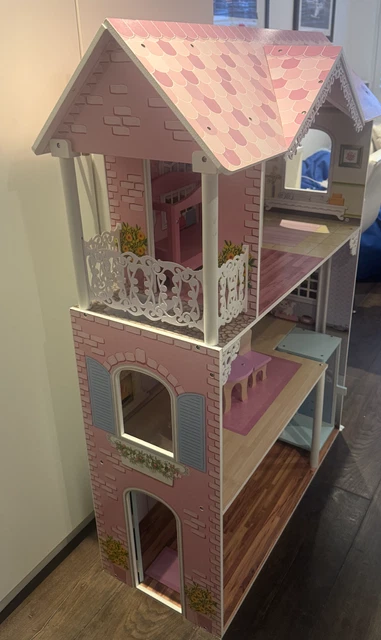 3 STOREY & Lift Wooden Dolls House 120cm tall with lift £52.70 ...