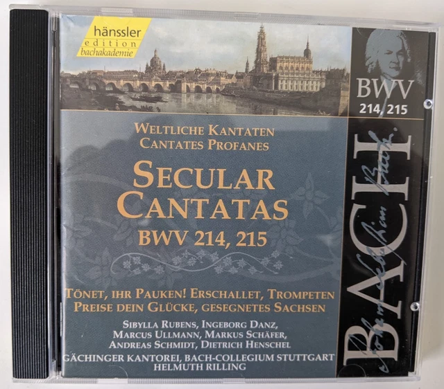 JOHANN SEBASTIAN BACH - Bach: Secular Cantatas, BWV 214-215 (2000) £10. ...