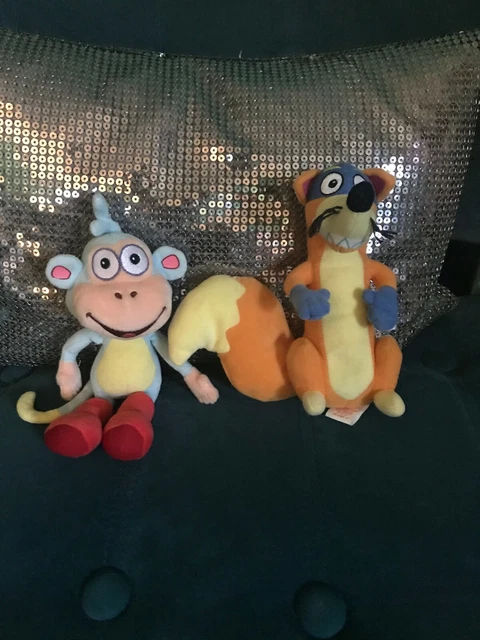 FIGURINE DORA THE Explorer Ty Beanie Baby Swiper & Boots peluche ...