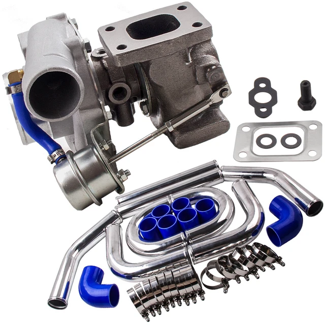 T25 T28 UNIVERSALE Turbo Turbocompressore Kit & Kit tubi flessibili for ...