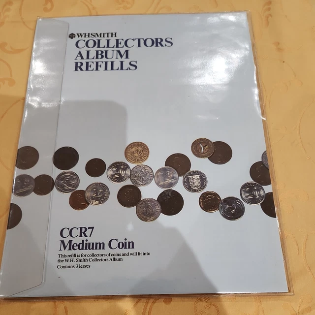 WHSMITH COLLECTORS ALBUM Refill CCR7. 3 Medium Coin Leaves £1.44 ...