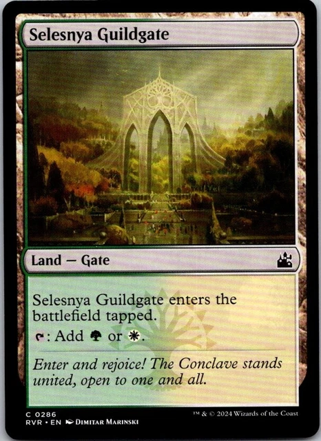 MAGIC THE GATHERING Selesnya Guildgate Ravnica Remastered MTG Free ...