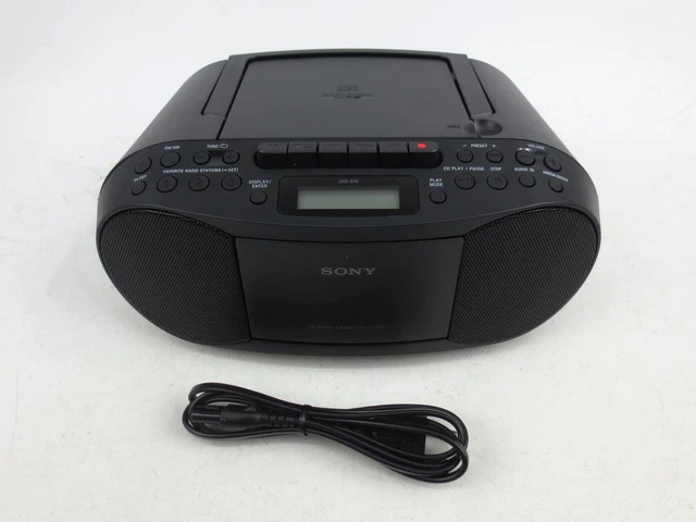 SONY CFD S70 Boombox (CD, cassetta, radio) nero DIFETTOSO - W23-KA9205 EUR 50,00 - PicClick IT