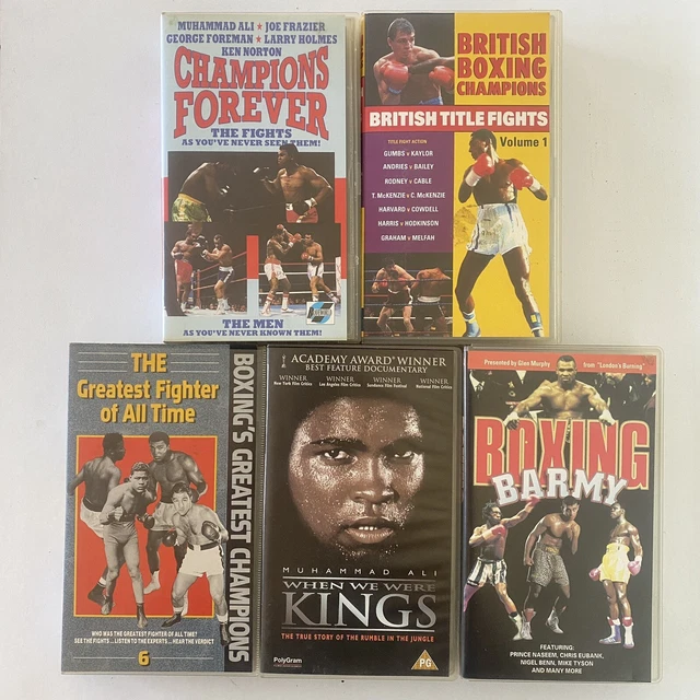 5X VHS BOXING Bundle Champions Title Fights Greatest Muhammad Ali Kings ...