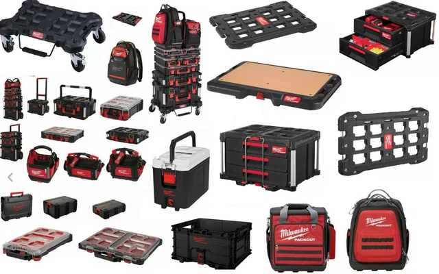 MILWAUKEE PACKOUT ROLLER Board or PACKOUT Trolley Case Large £21.55 ...