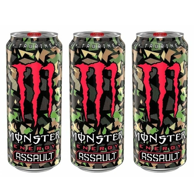 MONSTER ENERGY DRINK Assault 500ML x 3 £6.16 - PicClick UK