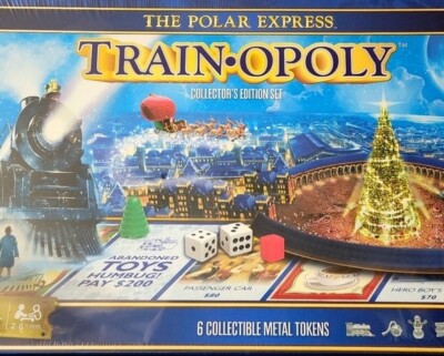 THE POLAR EXPRESS Train-Opoly Board Game Collector's Edition Set - NEW ...