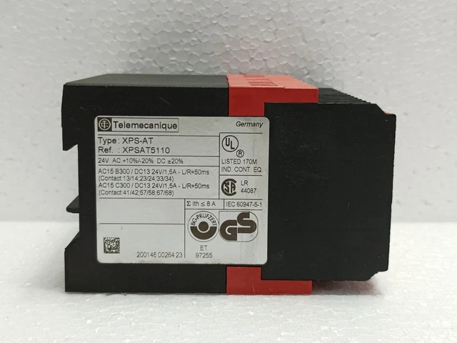 TELEMECANIQUE XPS-AT XPSAT5110 Safety Relay 24V AC/DC New No Box $772. ...