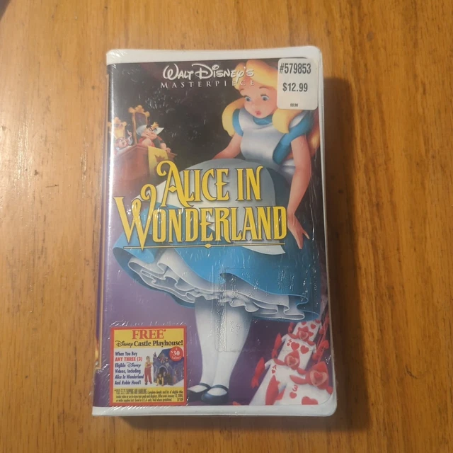 ALICE IN WONDERLAND Walt Disney Masterpiece Collection VHS (1986-1998) Sealed £18.50 - PicClick UK