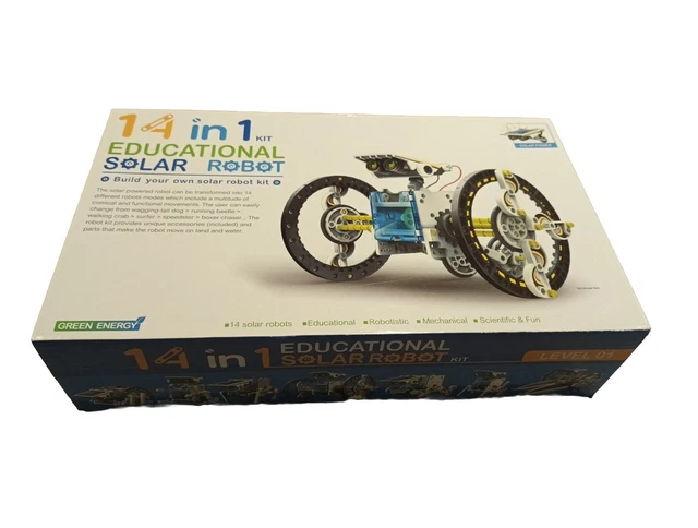 14 IN 1 Kit Educational Solar Robot Build Your Own Solar Robot Kit ...
